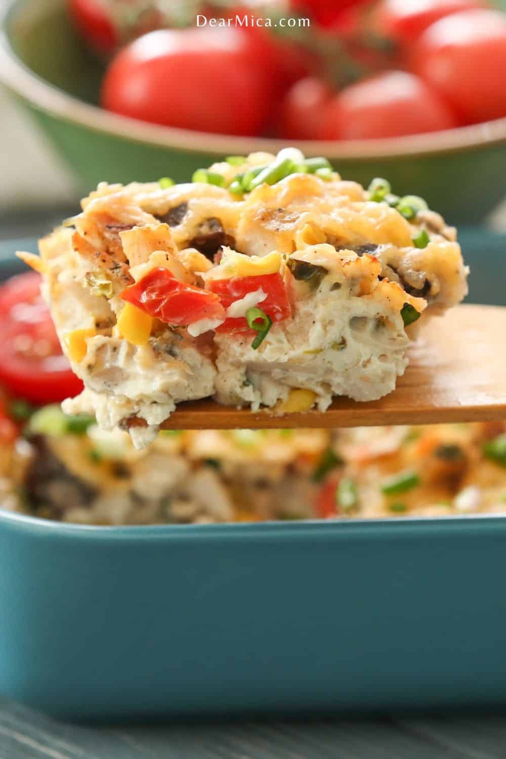 Low Carb Leftover Turkey Casserole - Dear Mica