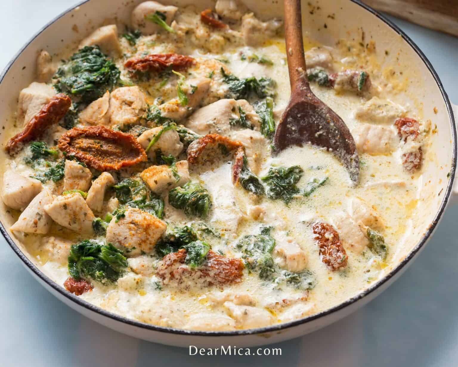 Keto Tuscan Chicken - Dear Mica