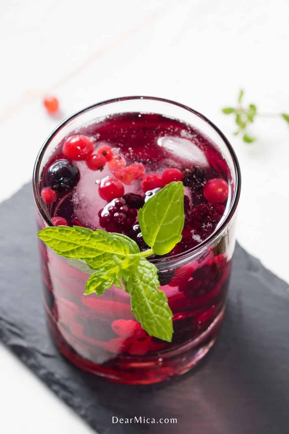 Keto Berry Vodka Cocktail - Dear Mica