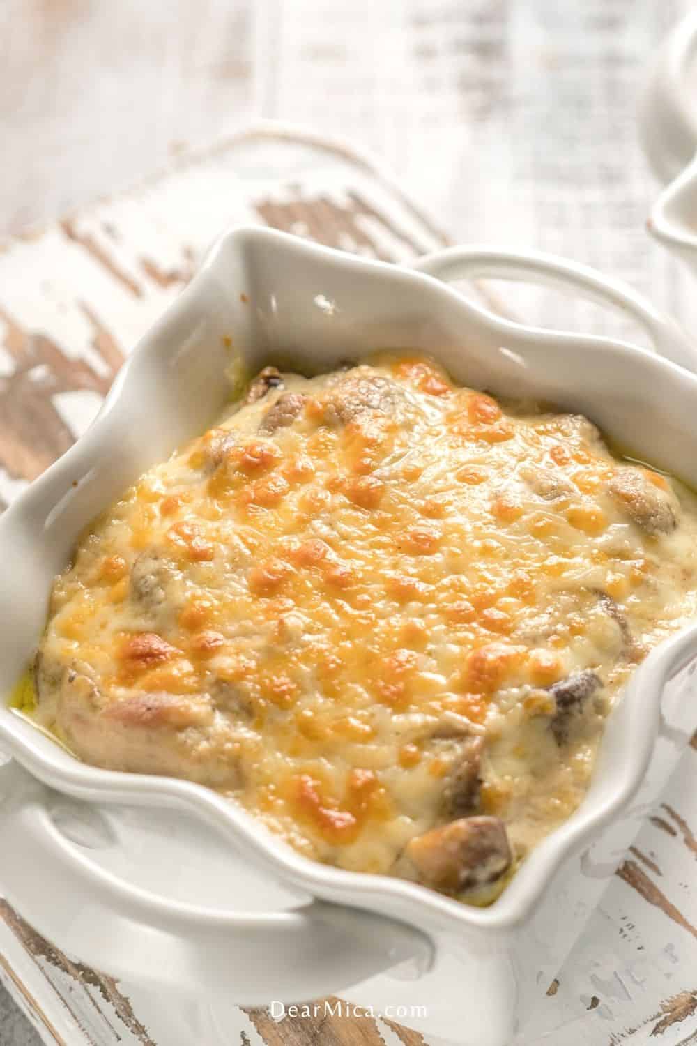 Keto Chicken Cheese Bake - Dear Mica