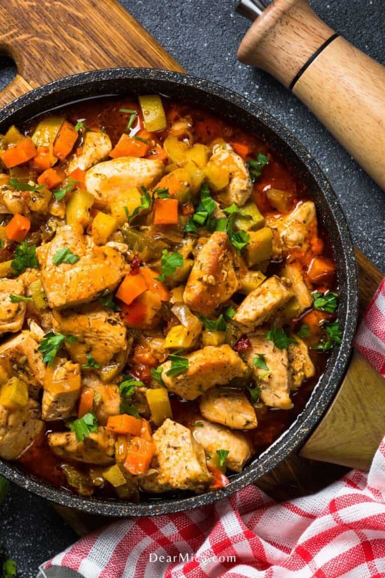Keto Crockpot Chicken Stew - Dear Mica
