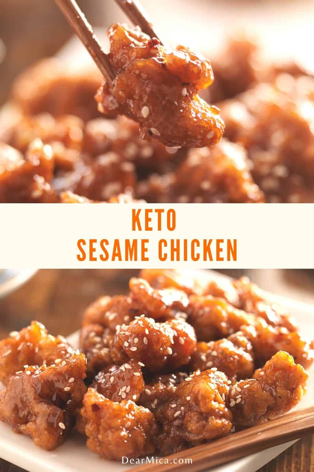 Keto Sesame Chicken - Dear Mica